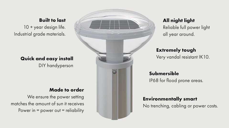 Commercial Solar Bollard Lights and Lighting Bollards | Orca Solar Lighting